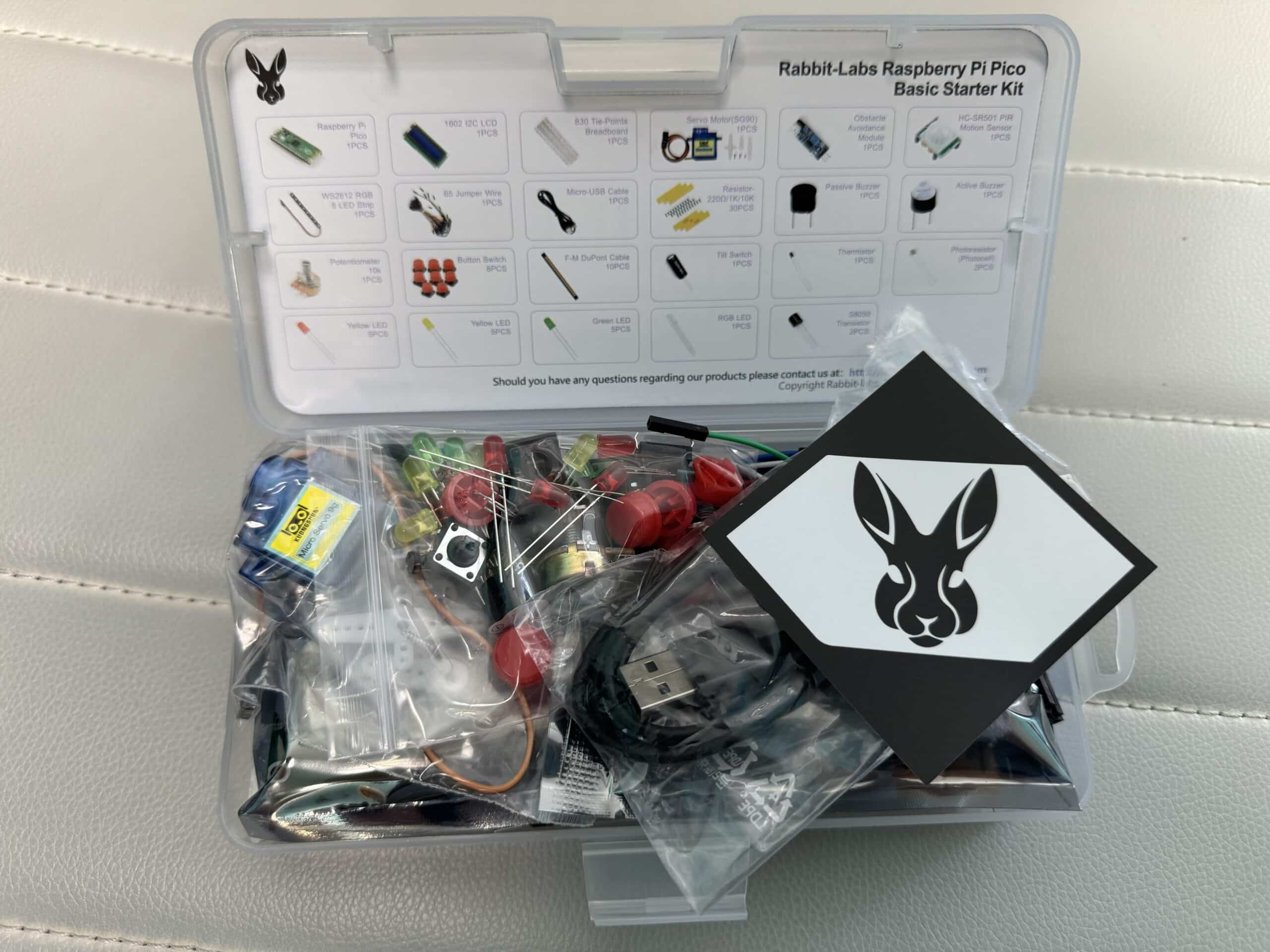 Rabbit Labs Raspberry Pi Pico Learning Kit – learn C/C++/micro python ...